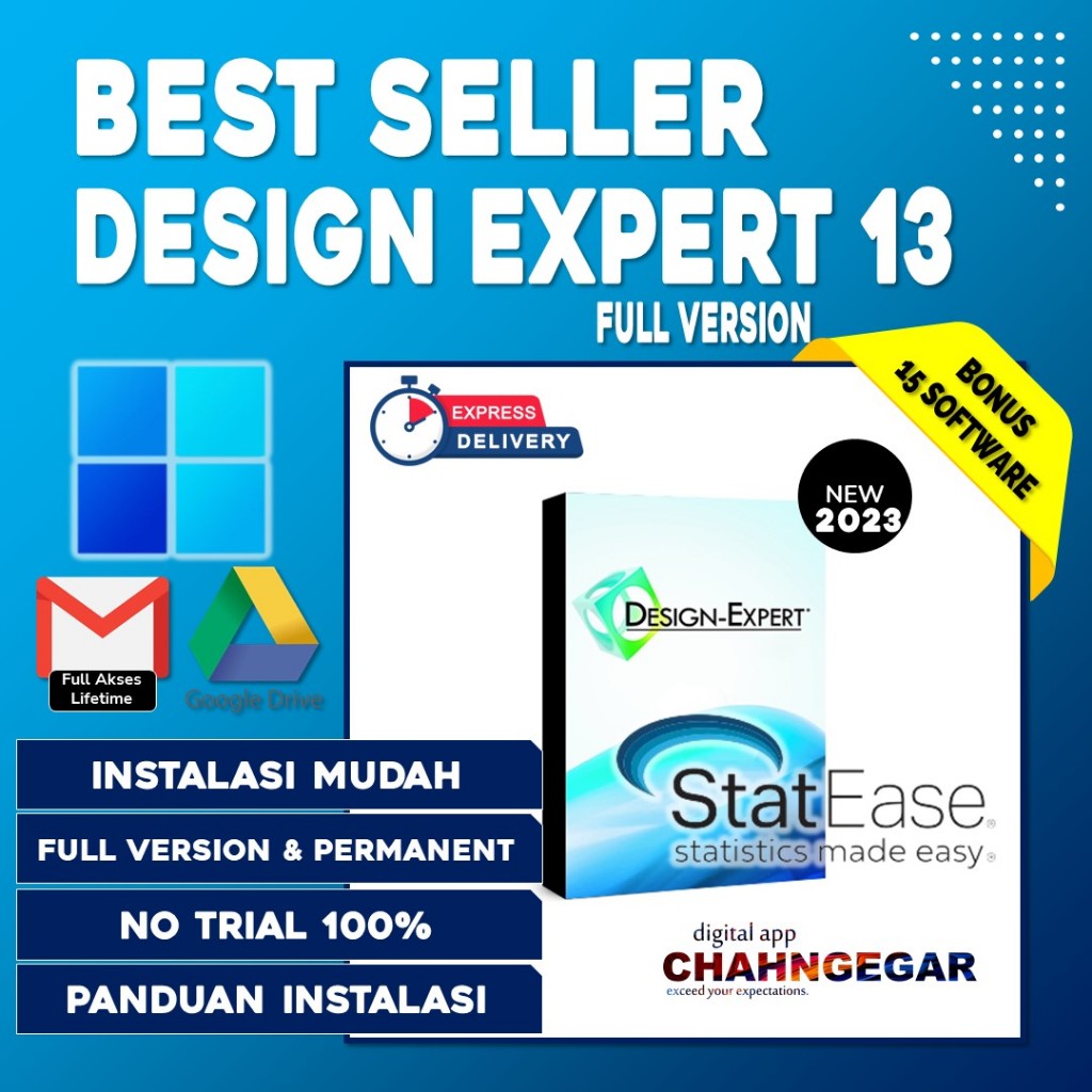 Jual Stat Ease Design Expert 13 Full Version Software Stat-Ease Design ...
