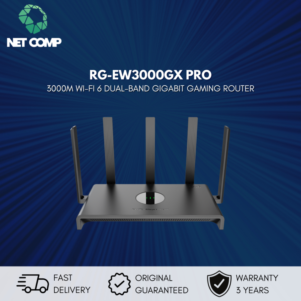 Jual RG-EW3000GX PRO RUIJIE REYEE 3000M Wi-Fi 6 Dual Band Gigabit ...