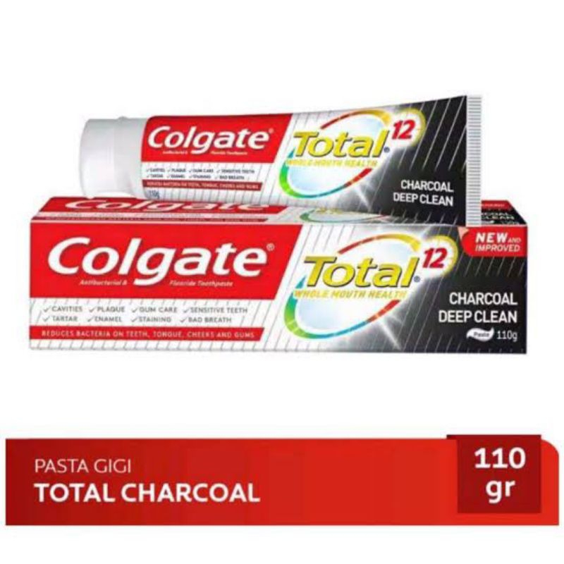 Jual Colgate Total Charcoal Deep Clean Antibacterial & Fluoride ...