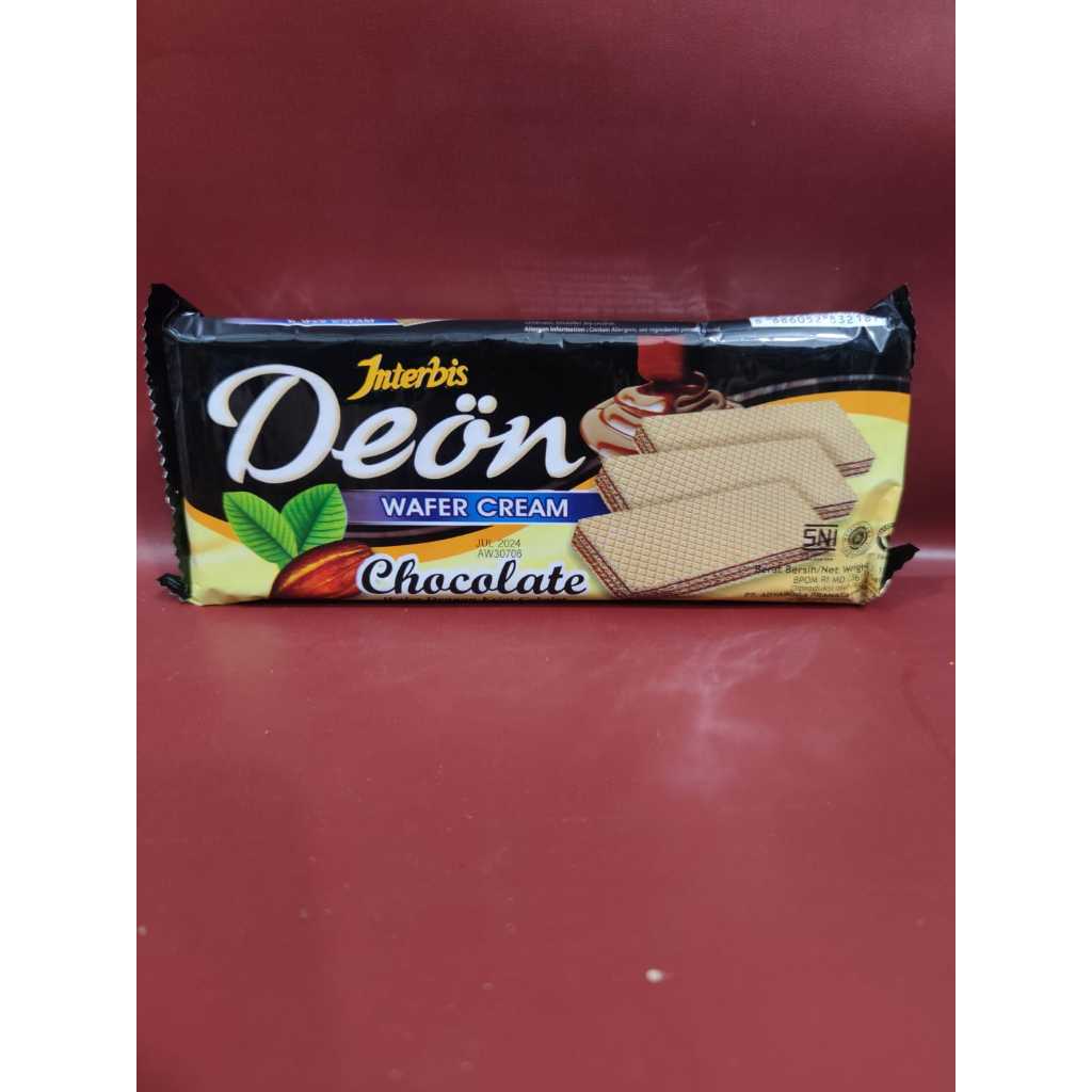 Jual Interbis Deon Wafer Chocolate 360gr - Wafer Chocolate Coklat ...