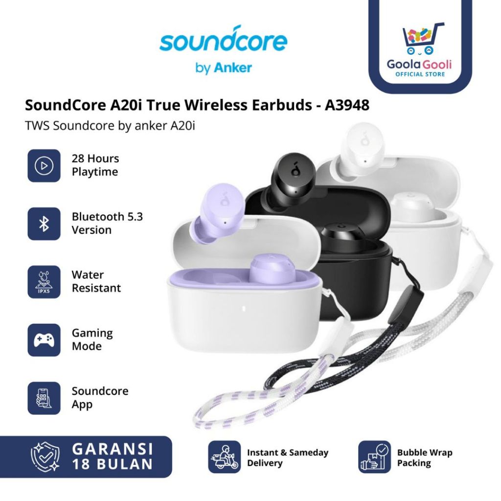 Jual Soundcore Anker TWS A20i Anker SoundCore A20i - A3948 | Shopee ...
