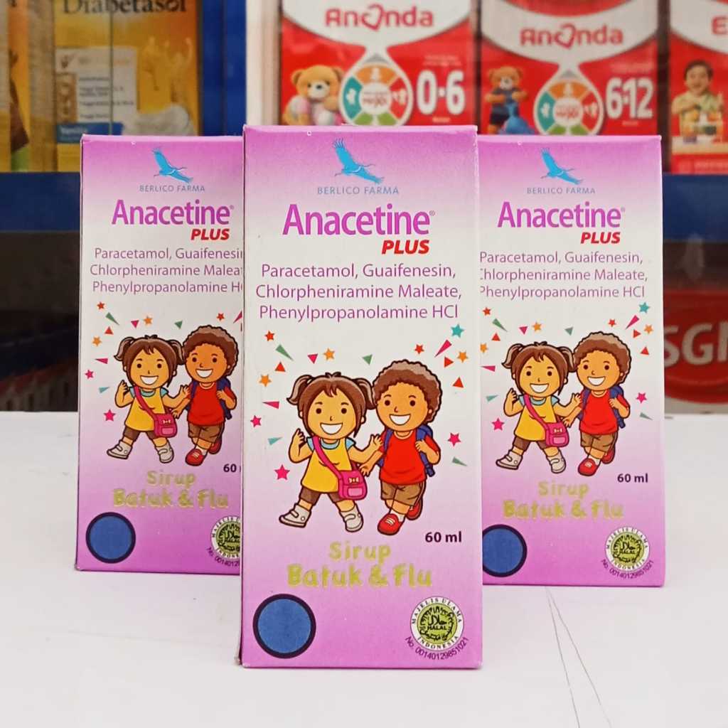 Jual ANACETINE Plus Sirup Obat Batuk dan Flu 60ml | Shopee Indonesia