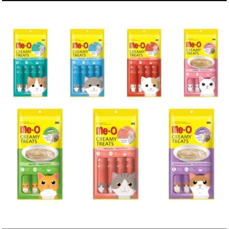 Jual MEO CREAMY TREATS / MEO SNACK KUCING RASA TUNA MAGURO [15GR X 4 ...