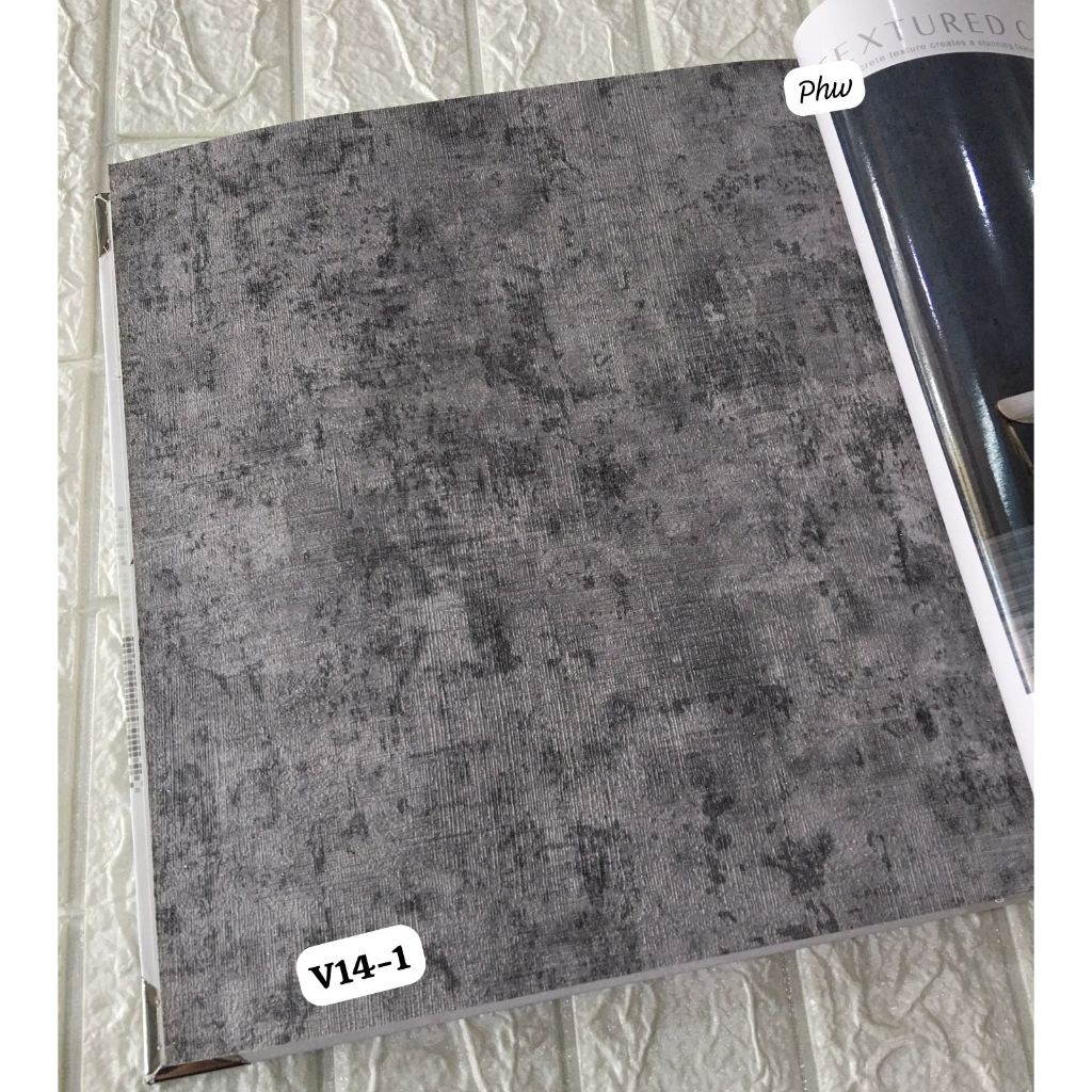 Jual Wallpaper Dinding Proyek Motif Semen Acian Tembok Abu Cream Coklat ...