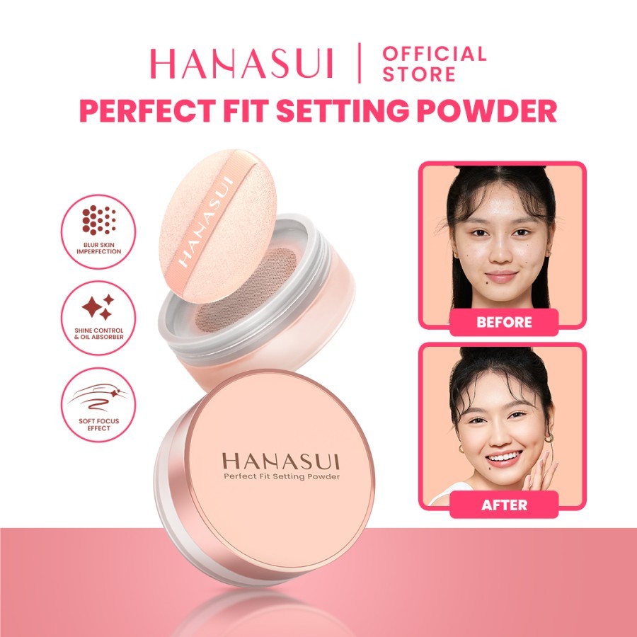 Jual Hanasui Perfect Fit Setting Powder LOOSE POWDER BEDAK TABUR ...