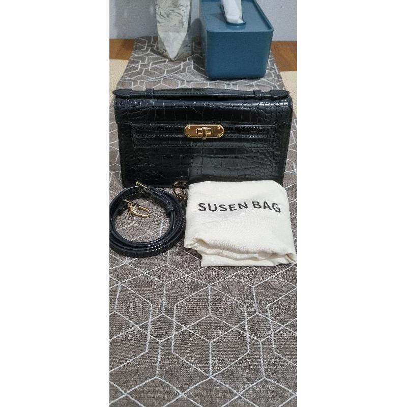 Jual Preloved Tas SUSEN DUBAI sling croco | Shopee Indonesia