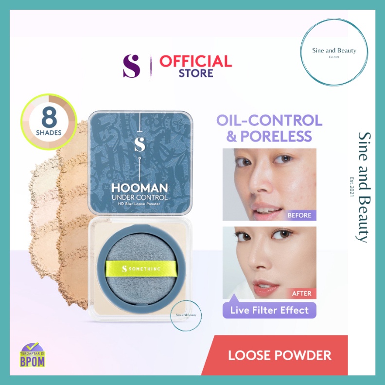 Jual HARGA GROSIR SALE [NEW LAUNCH] SOMETHINC Hooman Under Control HD Blur Loose Powder - Bedak ...