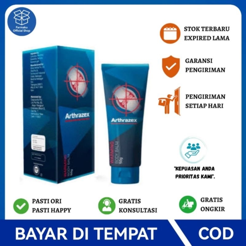 Jual Arthrazex Original Asli Cream Nyeri Sendi Tulang Otot Kaku BPOM ...