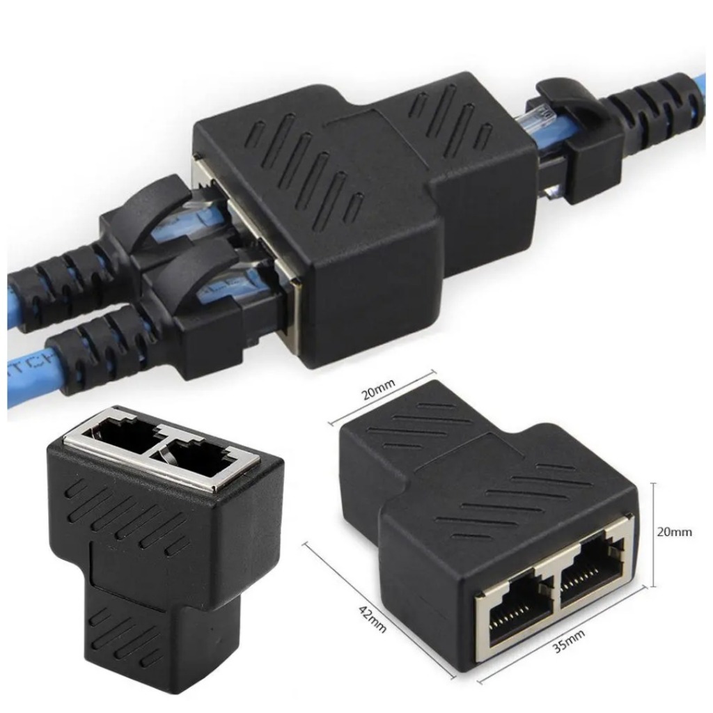 Jual BARREL HQ BAREL HIGH QUALITY LAN RJ45 DOUBLE BAREL SAMBUNGAN LAN 1 ...