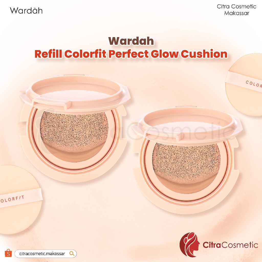 Jual ️CitraCosmetic ️ Wardah Colorfit Perfect Glow Cushion Refill SPF ...