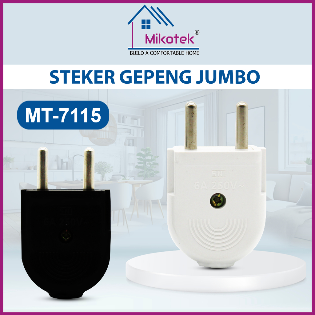 Jual Mikotek - Steker Baru Gepeng Jumbo MT-7115 | Shopee Indonesia