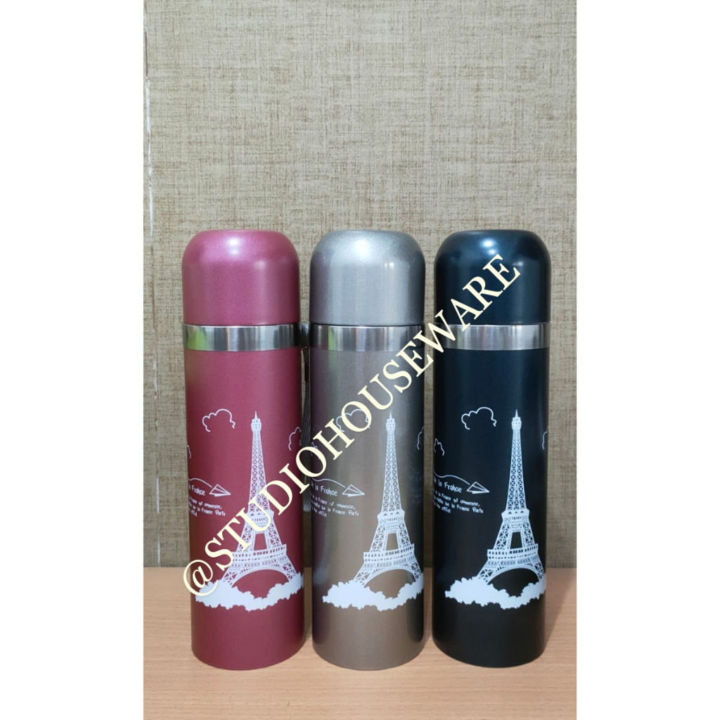 Jual Thermos Botol Air Paris 500ml Stainles Steel Awet | Shopee Indonesia