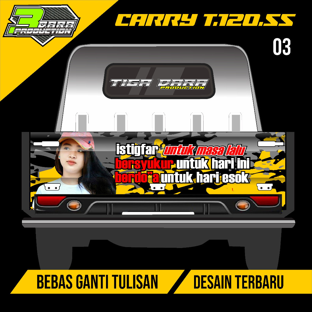 Jual STIKER DECAL PINTU BELAKANG CARRY T120SS STIKER PINTU BELAKANG ...
