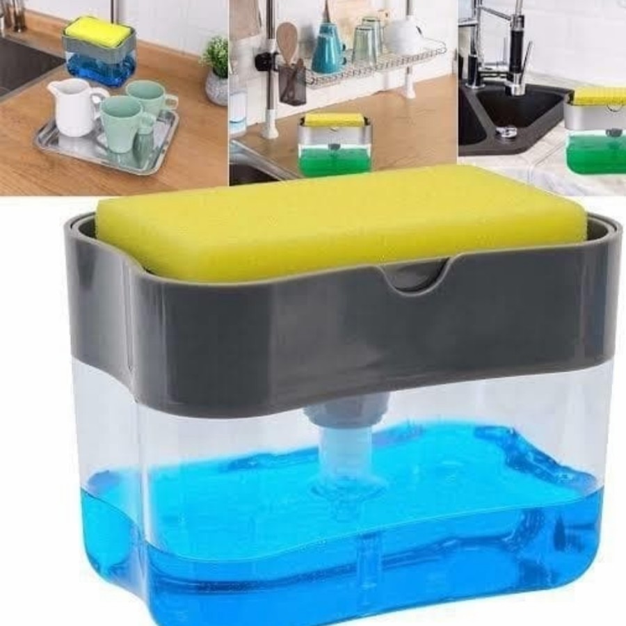 Jual Tempat Sabun Cuci Piring - Soap Pump Sponge Caddy Dispenser ...