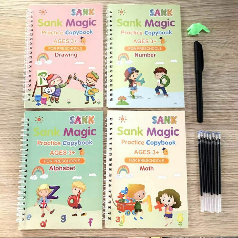 Jual 4 buku/set majic practice book/sank majic book | Shopee Indonesia