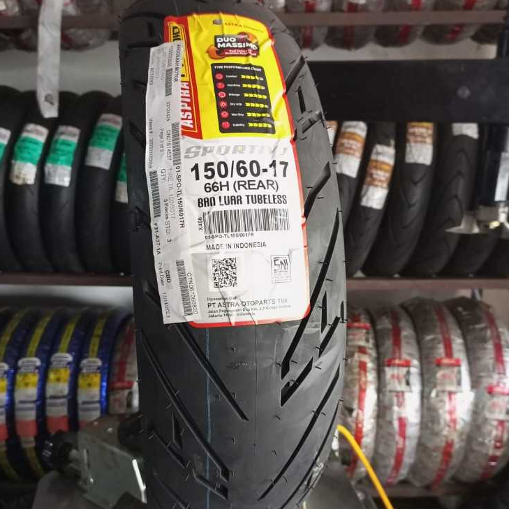 Jual Ban Aspira PREMIO SPORTIVE ukuran 150/60-17 Tubeless cocok untuk harian nyaman untuk ...