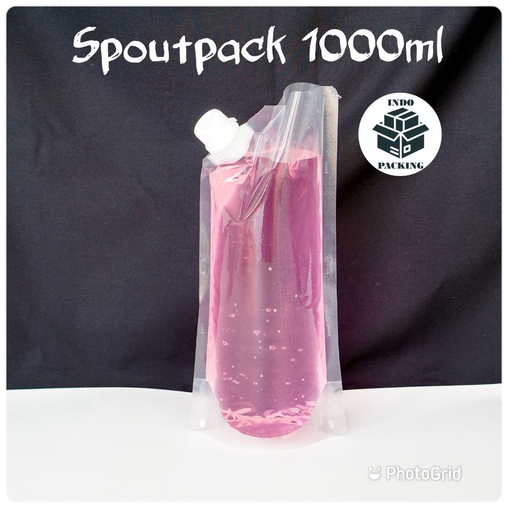 Jual Spoutpack 1000 ml 1000ml 1 liter / Spout Pack Kemasan Refill Botol ...
