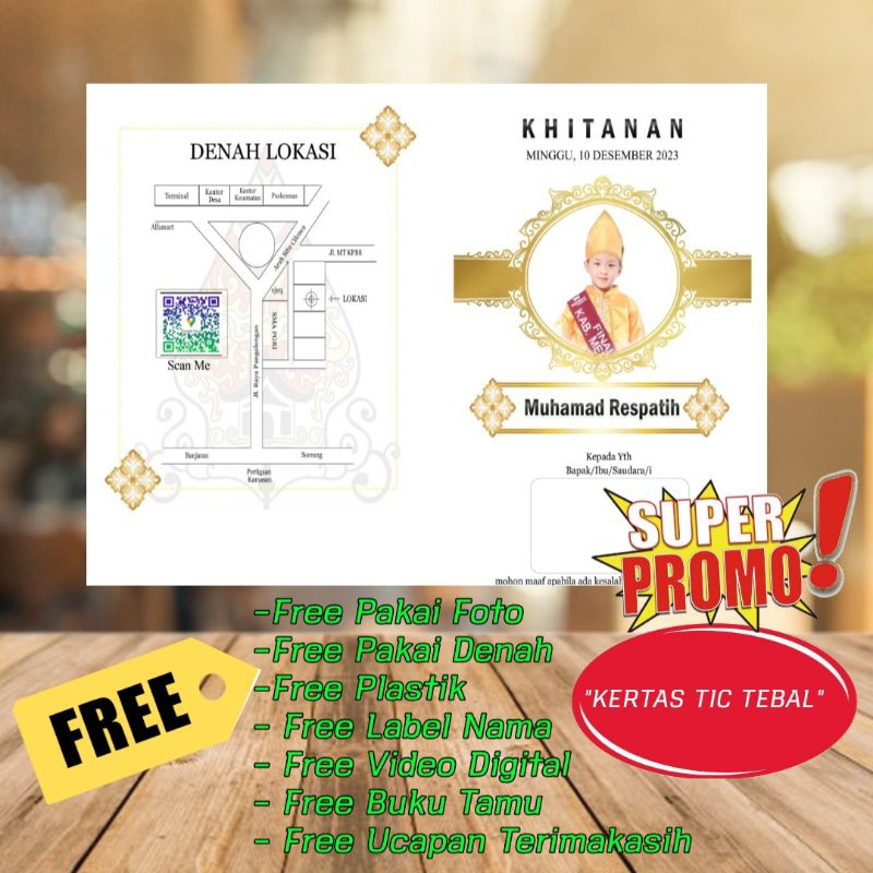 Jual Undangan Khitan Undangan sunat Undangan khitanan | Shopee Indonesia