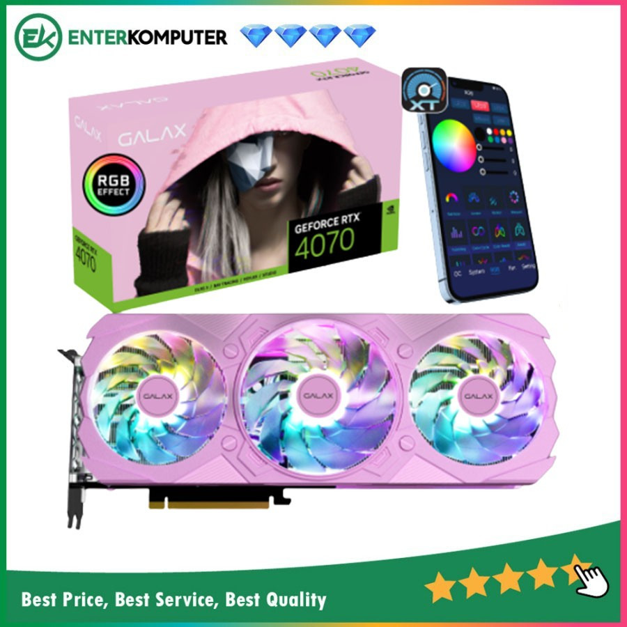 Jual Galax Geforce Rtx 4070 12gb Gddr6x Ex Gamer (1-click Oc) Pink ...