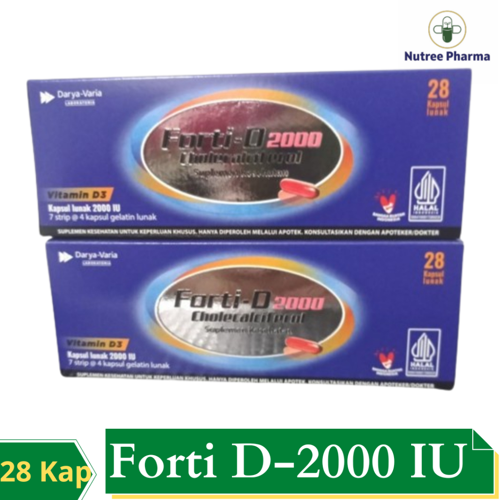 Jual FORTI-D 2000 IU BOX 28 KAPSUL | Shopee Indonesia