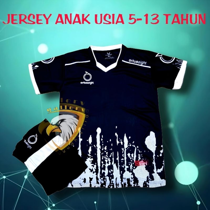 Jual Gratis Sablon Nama Nomor Setelan Jersey Bola Anak Usia 5-13 Tahun Baju Bola Anak Custom SD ...