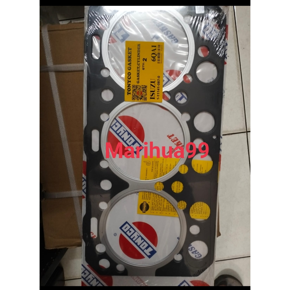 Jual Gasket paking head 111141-0870 isuzu 6QA1 tonyco (2 pcs) | Shopee ...