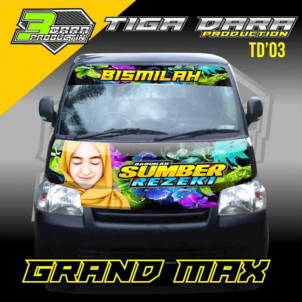 Jual STIKER DECAL KABIN GRAND MAX STIKER KACA GRAND MAX STIKER KABIN ...