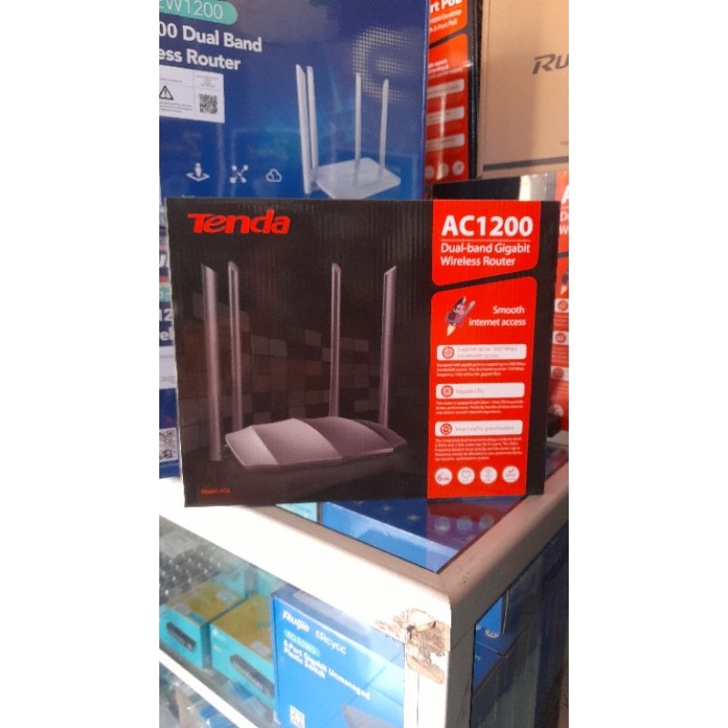 Jual TENDA AC8 AC1200 DUALBAND GIGABIT WiFi ROUTER | Shopee Indonesia