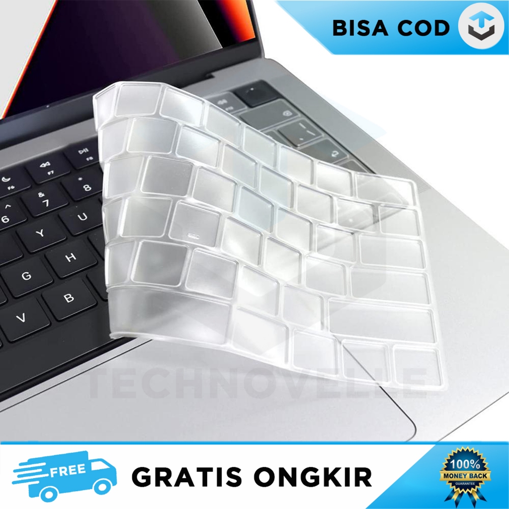Jual SILIKON PELINDUNG KEYBOARD LAPTOP 14 Inch TRANSPARAN A2442 A2485 ...