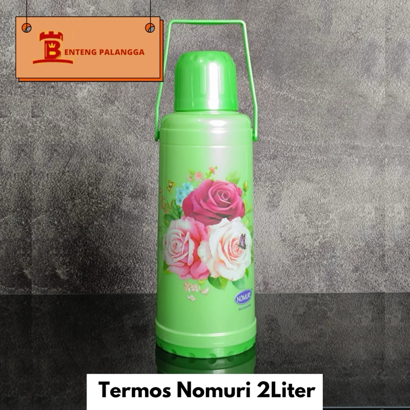 Jual Termos Air Panas Nomuri 2 Liter Vacuum Flask Dingin Panas NMR 78 ...