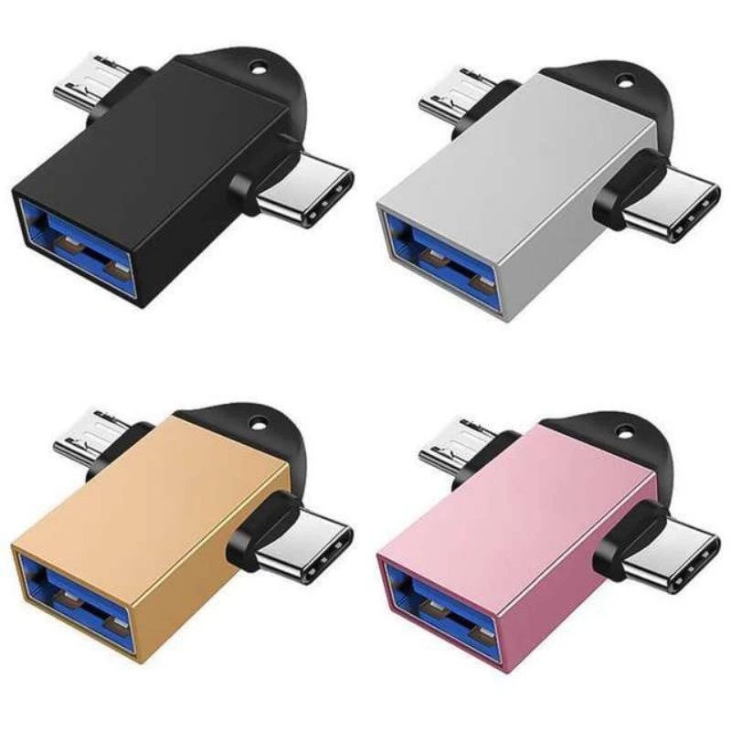 Jual Ready OTG 2 IN 1BISA PAKAI KE HP YANG COLOKAN MICRO / TYPE C ALAT ...