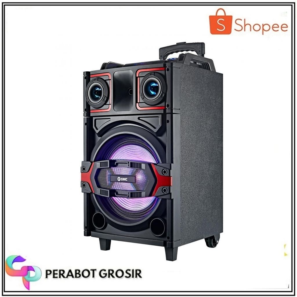 Jual SPEAKER PORTABLE BLUETOOTH GMC 899G 12 inch - FREE MIC WERLES 2 ...