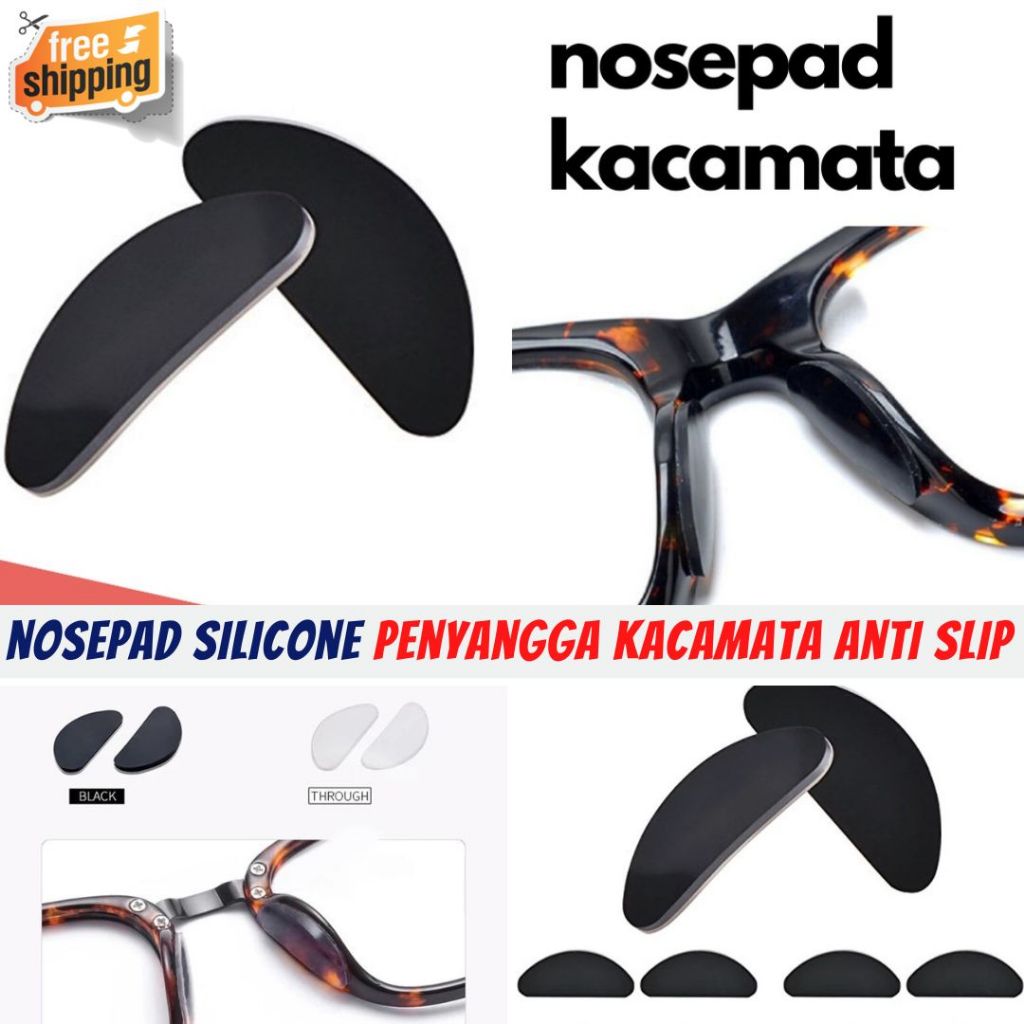 Jual Nosepad Kacamata Silicone Penyangga Kacamata Anti Melorot Bantalan ...