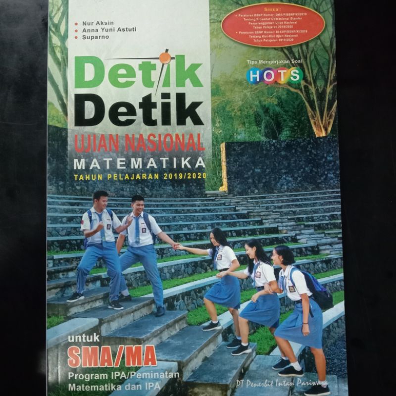 Jual BUKU UN DETIK DETIK SMA MA MATEMATIKA INTAN PARIWARA PLUS KUNCI JAWABAN | Shopee Indonesia