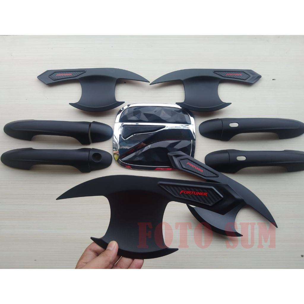 Jual Outer hendel dan tangki hitam kombinasi chrom mobil fortuner 2016 ...