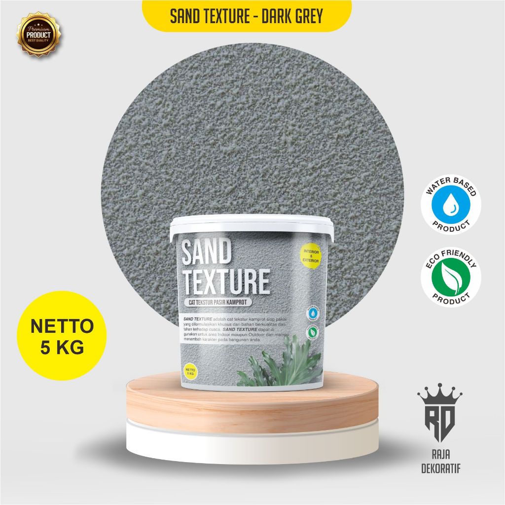 Jual Cat Tekstur Kamprot - Sand Texture - Kemasan 5 Kg | Shopee Indonesia