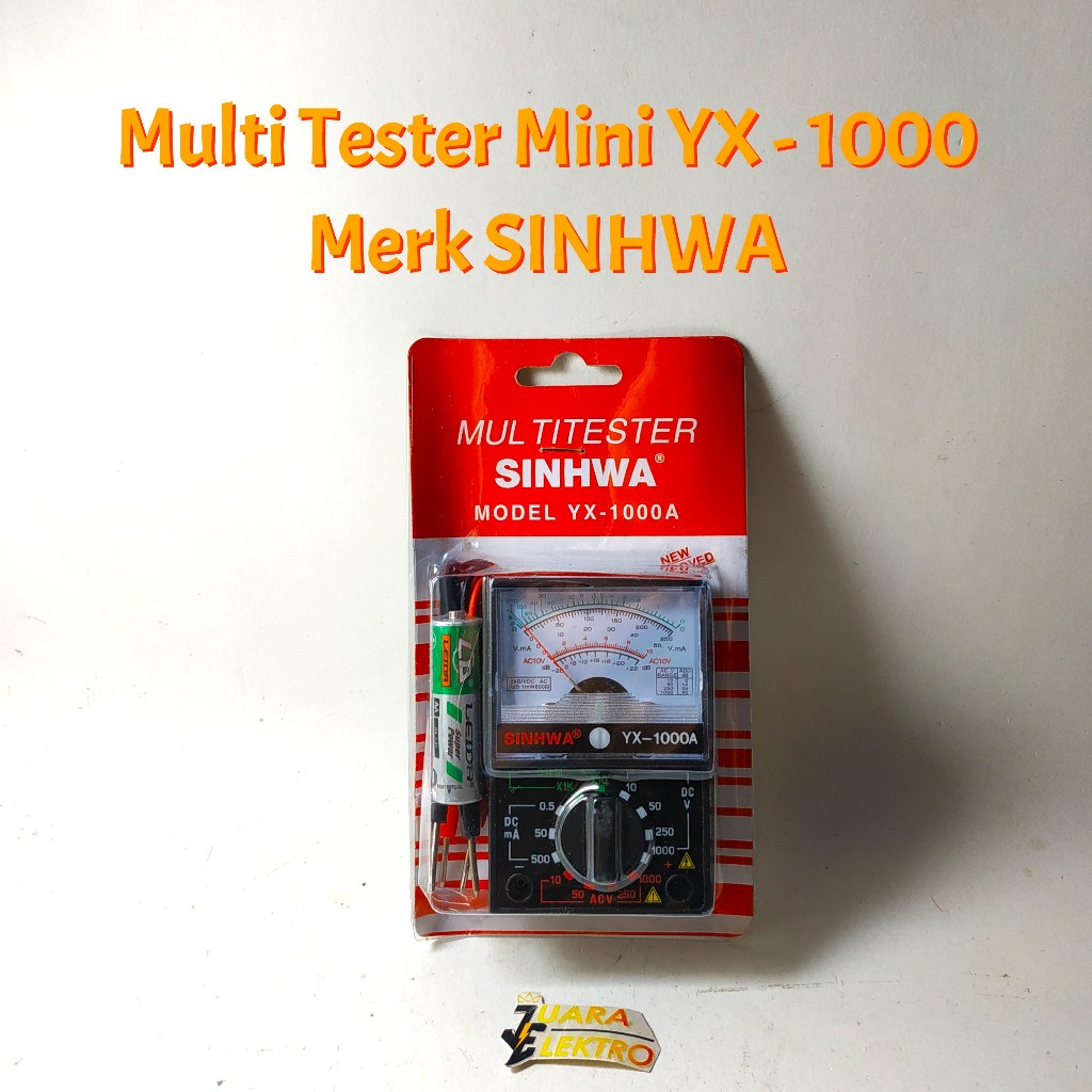 Jual Multi Tester Mini YX - 1000 Merk SINHWA | Mini Digital Multitester ...
