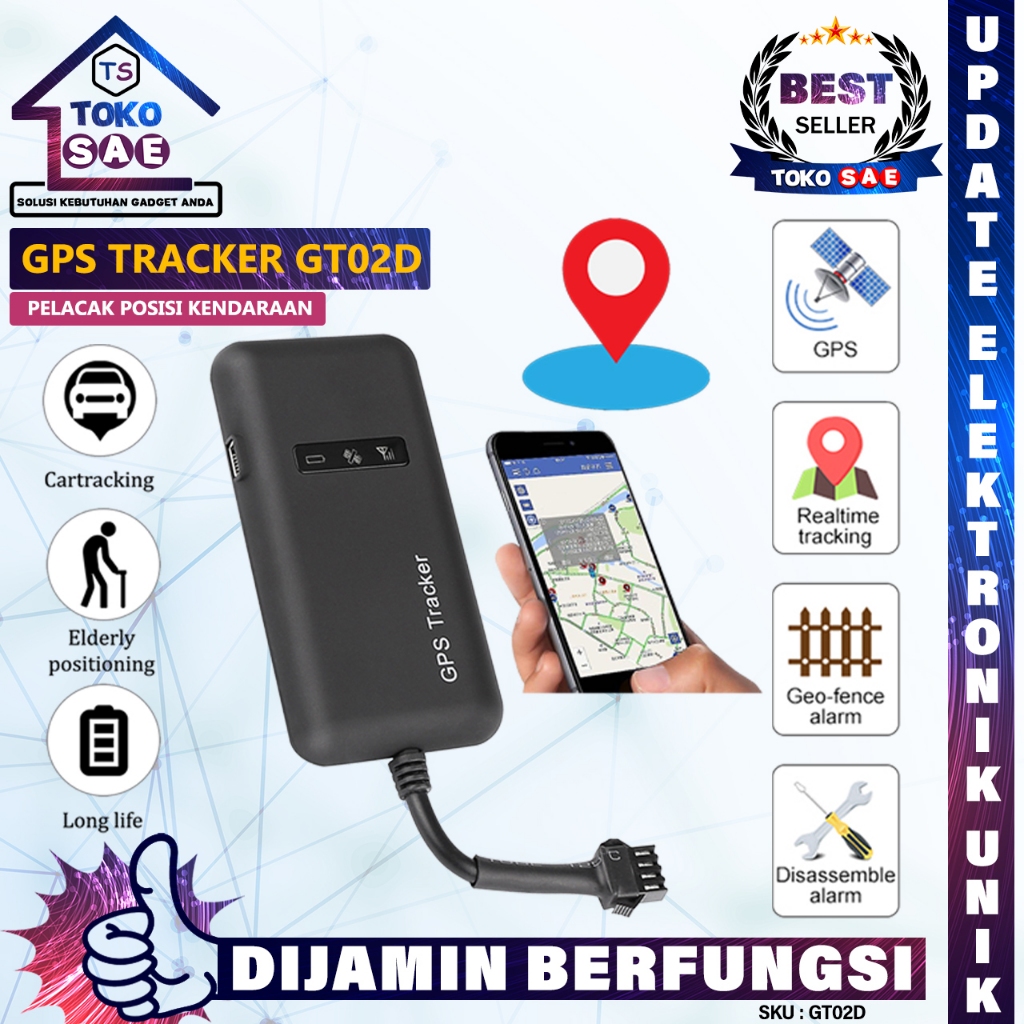 Jual Mini GPS Tracker GT02D Pelacak Lokasi Tracking Location Sistem ...
