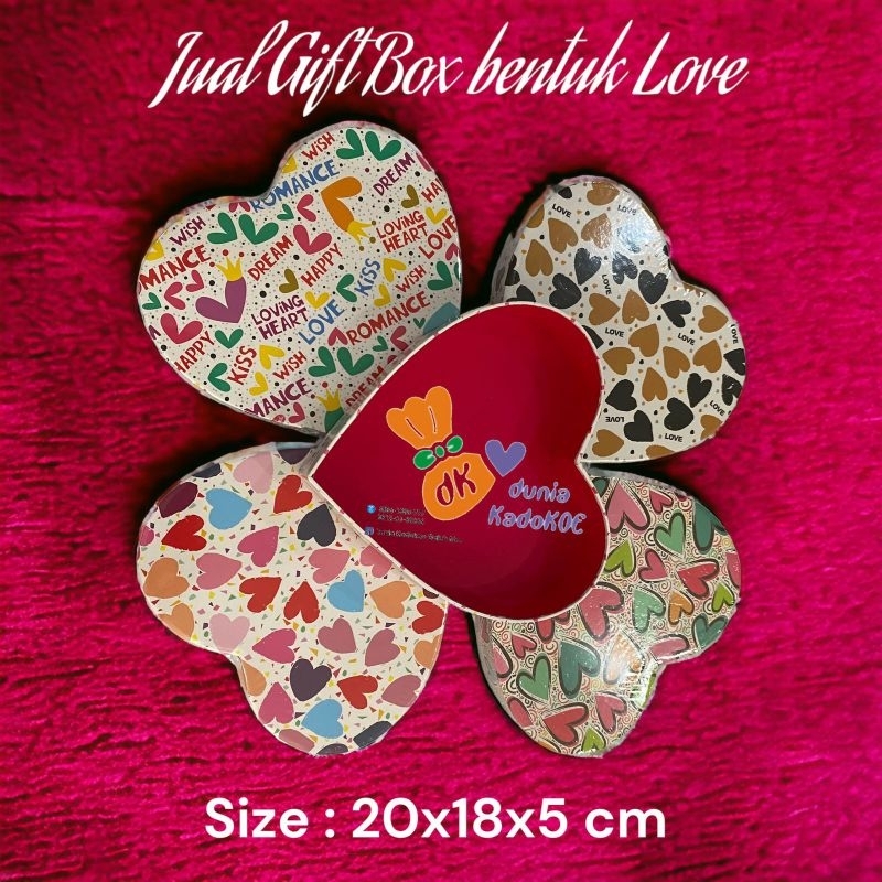 Jual Gift box, kotak kado berbagai bentuk dan motif model hardbox ...