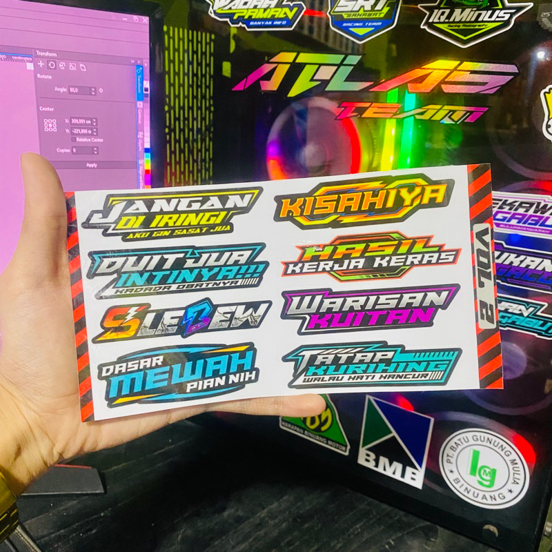 Jual Stiker/sticker VOL2 Viral Kata Racing | Shopee Indonesia
