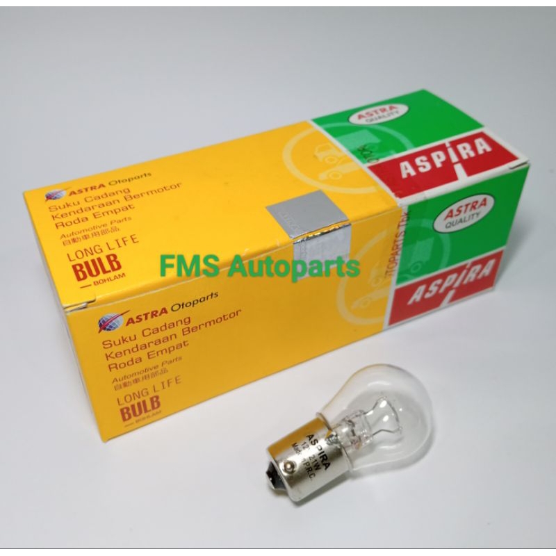 Jual Bola lampu /Bohlam sein/mundur 12V 21Watt kaki 1 Aspira original ...