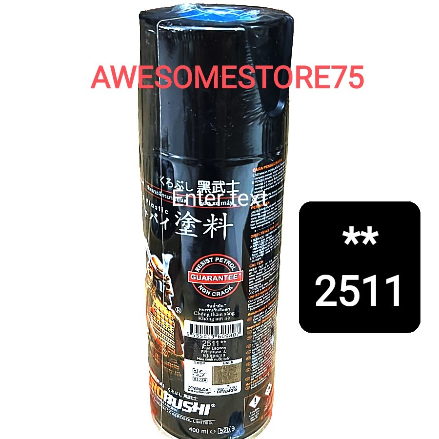 Jual SAMURAI ** 2511 BLUE LAGOON METALLIC Biru Metalik Cat Semprot ...