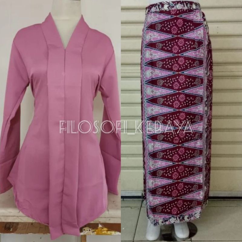 Jual SETELAN KEBAYA NONE // KEBAYA ENCIM POLOS // KEBAYA KARTINIAN ...