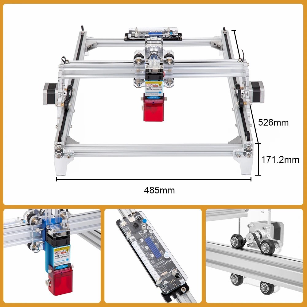 Jual Mesin Ukir Laser Portable 2 Axis 32Bit Micro Engraver LS3040 ...