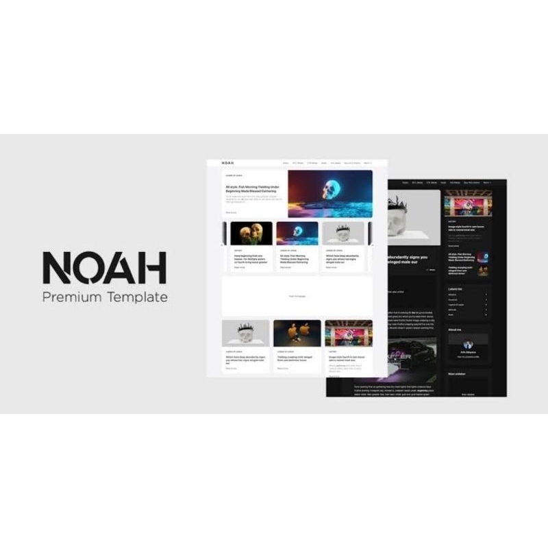 Jual Template Noah Blogger Update Lifetime | Shopee Indonesia