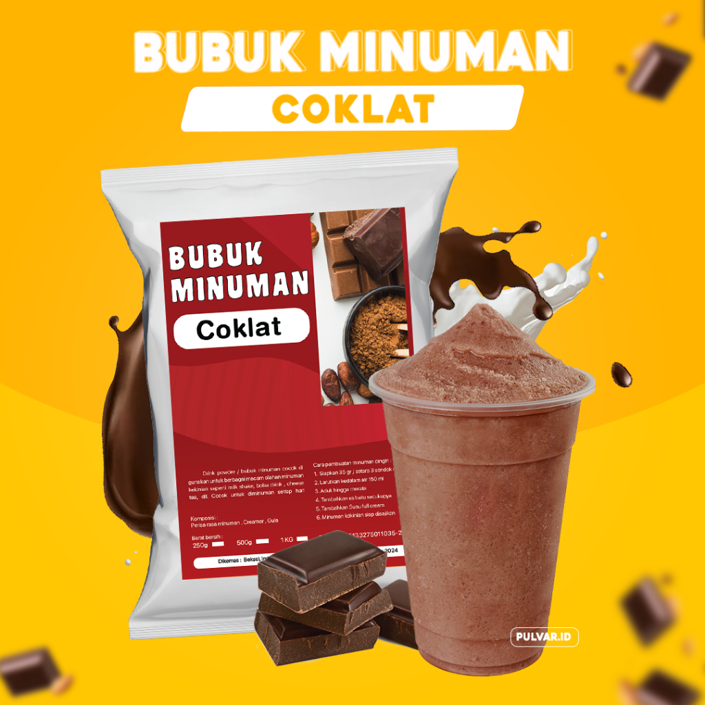 Jual BUBUK MINUMAN RASA COKLAT / SERBUK MINUMAN RASA COKLAT / BUBUK ...