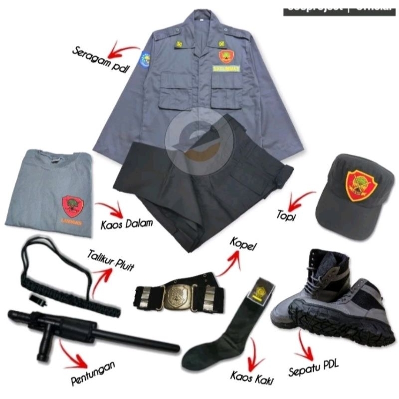 Jual SERAGAM LINMAS TERBARU LENGKAP SATU SETEL+TOPI #*PREMIUM | Shopee ...