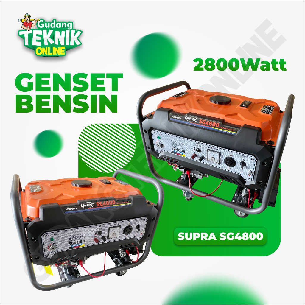 Jual Genset 2800Watt SG4800 SUPRA / Power Generator Starter 2800W SG 4800 - Gasoline Genset SG ...
