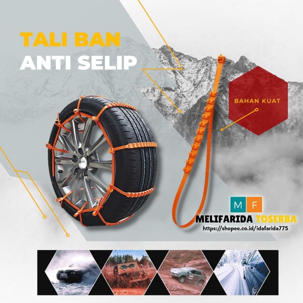 Jual Alat Anti Slip Rantai Ban Mobil Motor Ketika Licin Lumpur Jalur ...