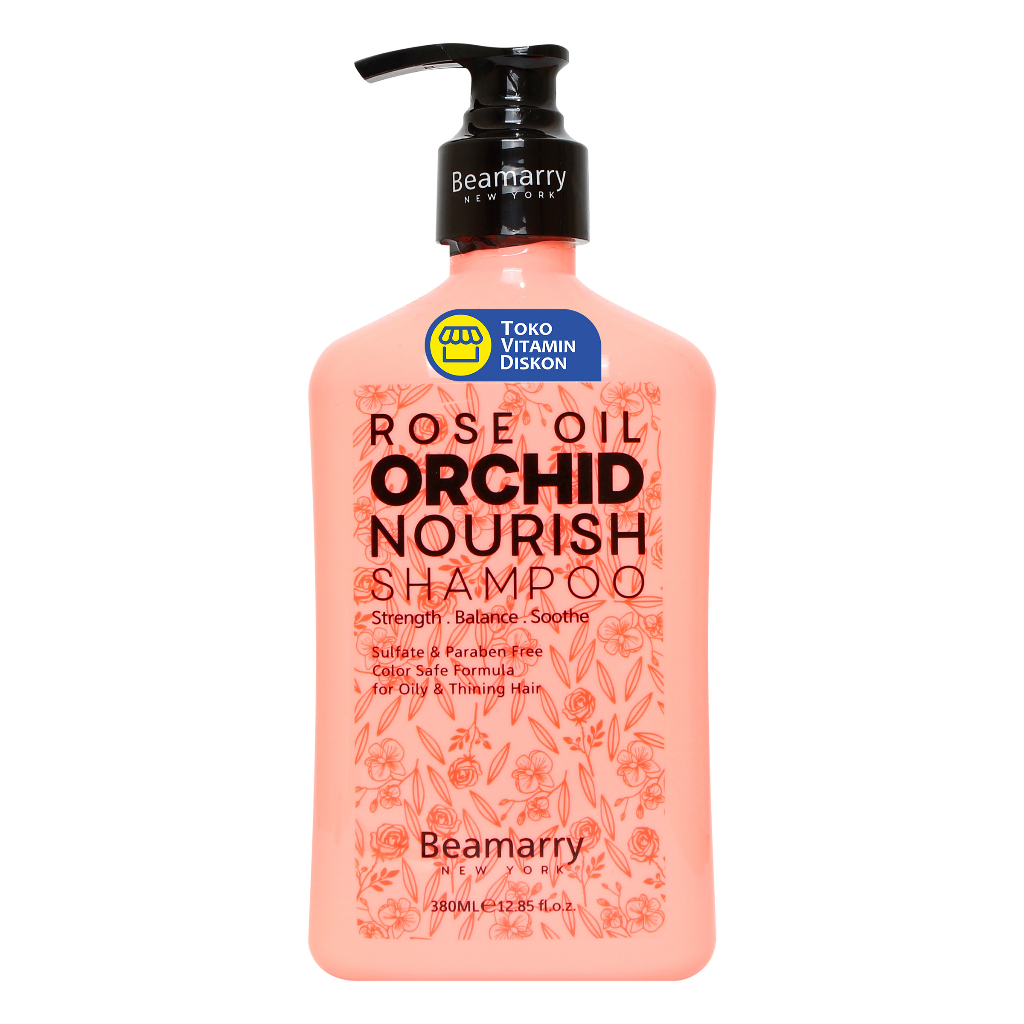 Jual BEAMARRY SHAMPOO ROSE OIL ORCHID NOURISH 380ML | Shopee Indonesia